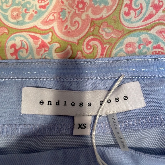 Endless Rose | Tops | Endless Rose Blue Off Shoulder Top Xs | Poshmark